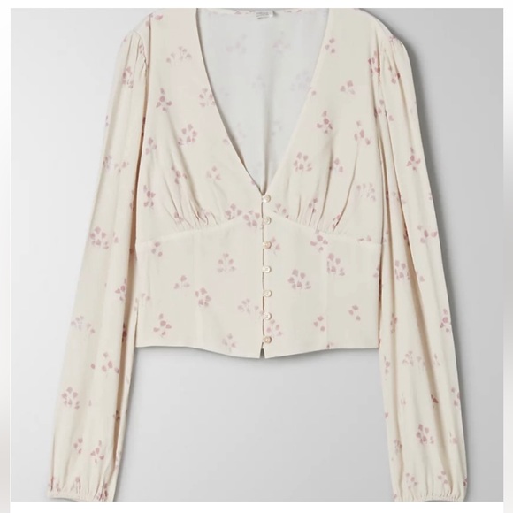 Aritzia | Tops | Aritzia Wilfred Isola Floral Long Sleeve Top | Poshmark